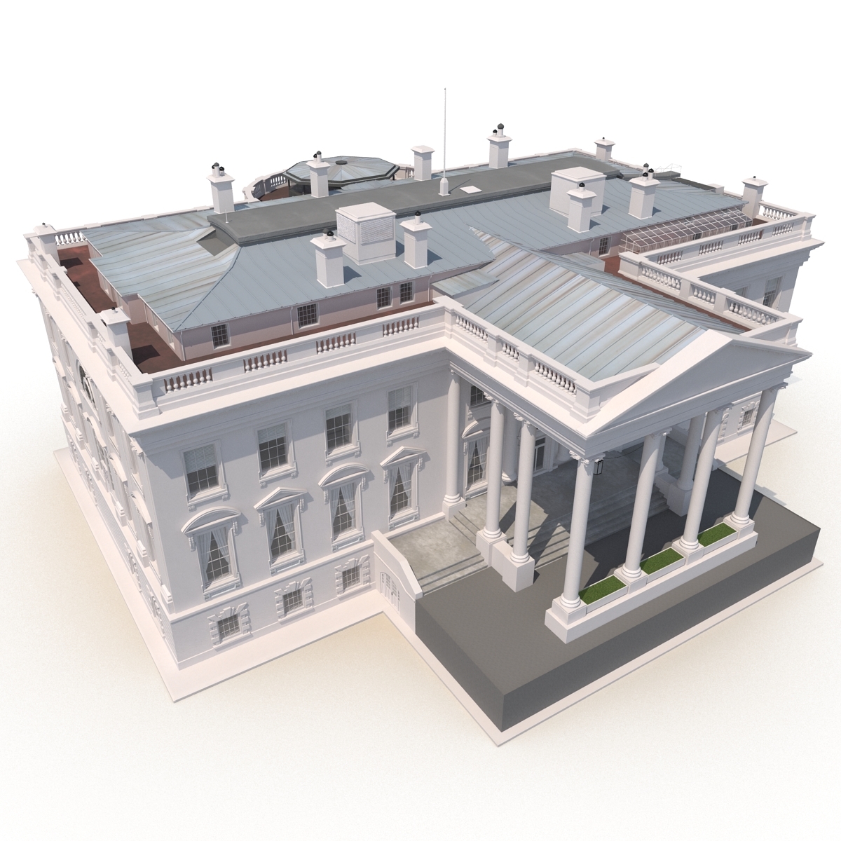 white house 3d model