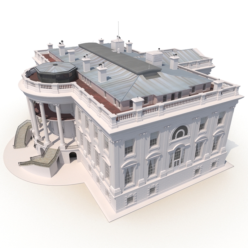 white house 3d model