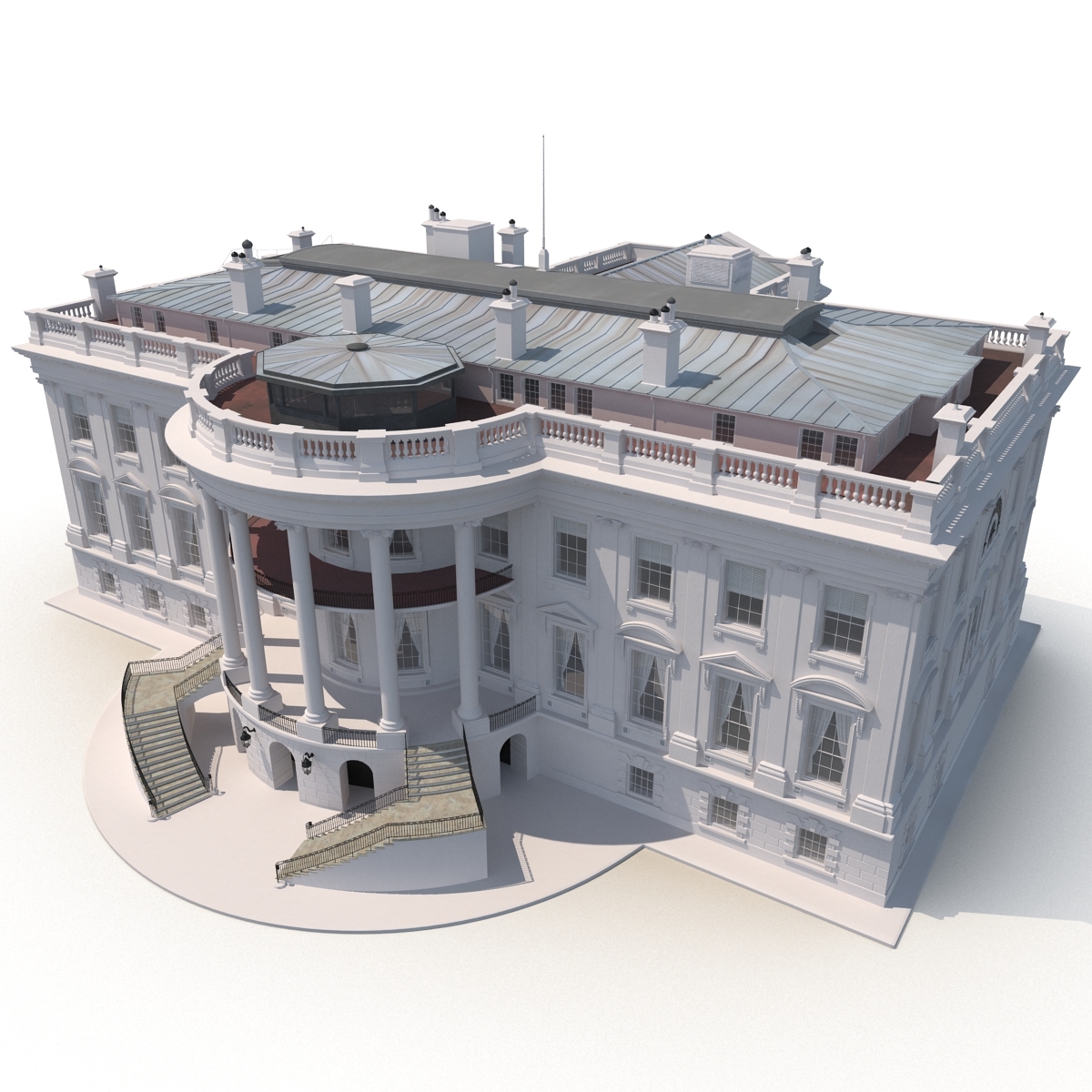 white house 3d model