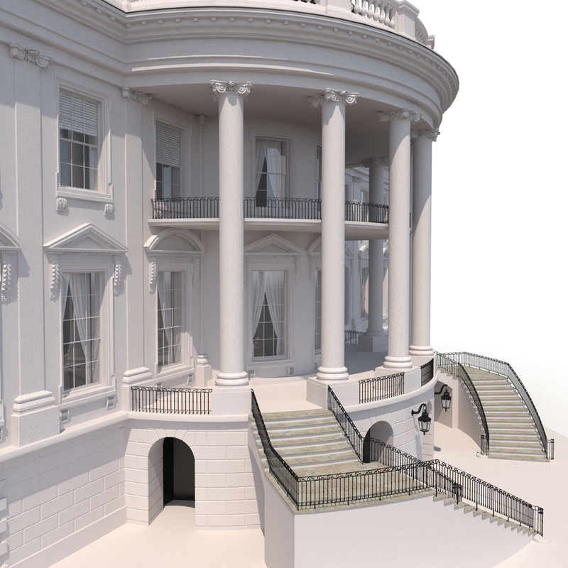 white house 3d model