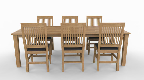 large kitchen table 3d model