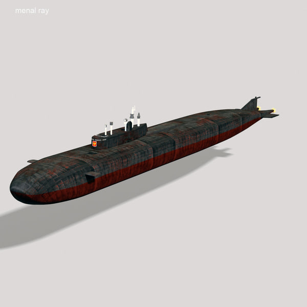 3ds max oscar-class submarine