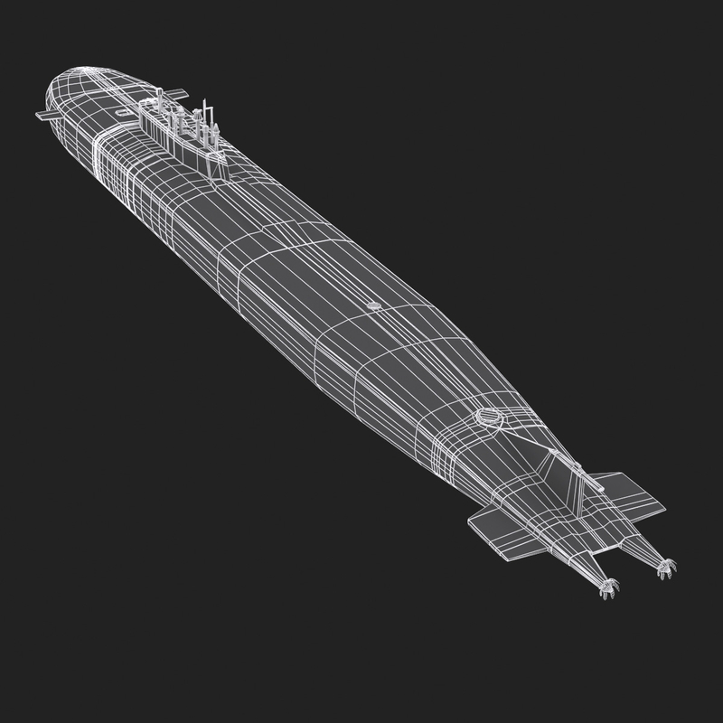 3ds max oscar-class submarine
