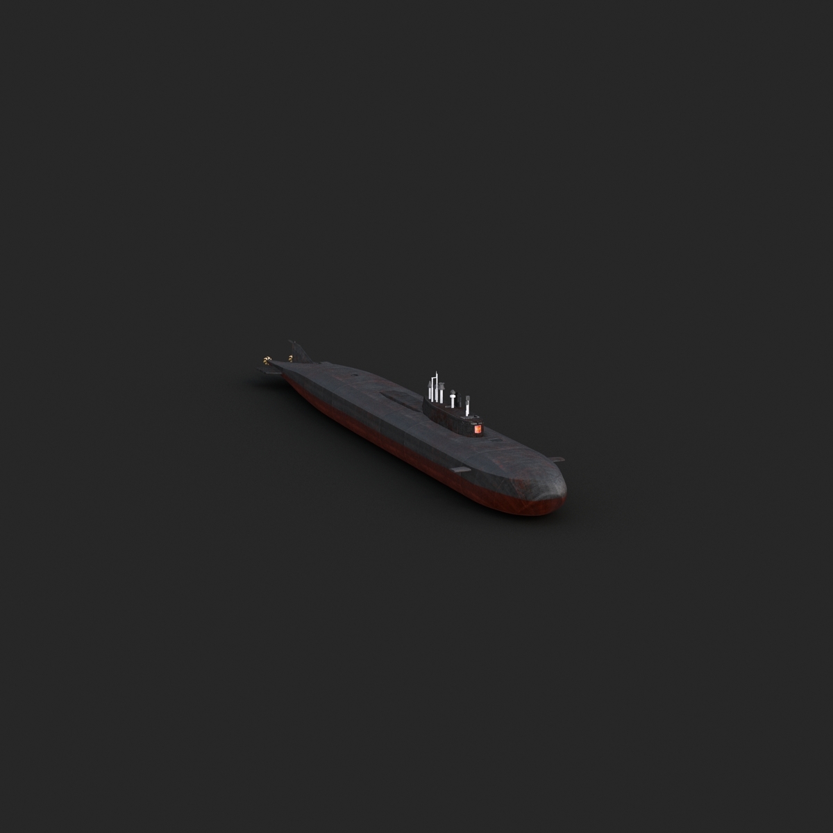 3ds max oscar-class submarine