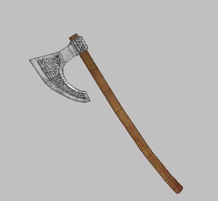 free battle axe 3d model