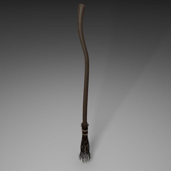 3dsmax realistic witch broom