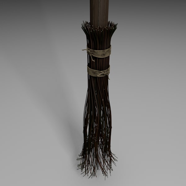 3dsmax realistic witch broom