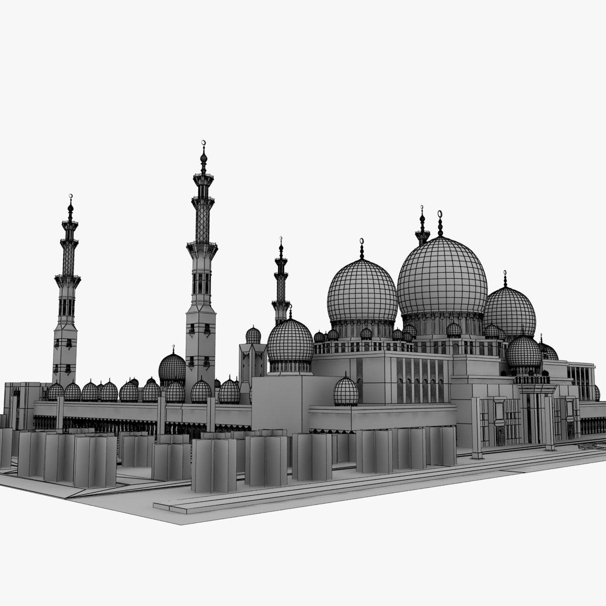 3ds sheikh zayed mosque