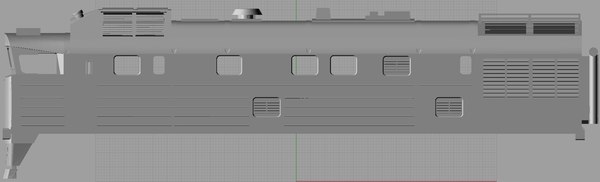 3d model russian diesel locomotive 2te116