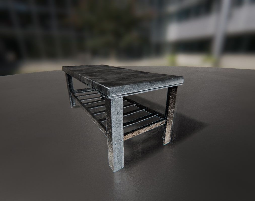 morgue bed 02 3d model