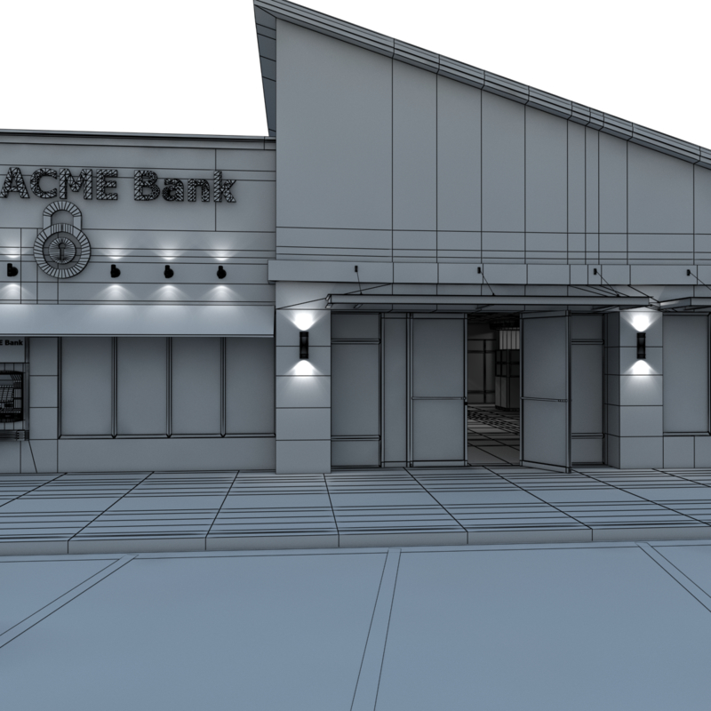 Modello 3D Acme Bank - TurboSquid 862588