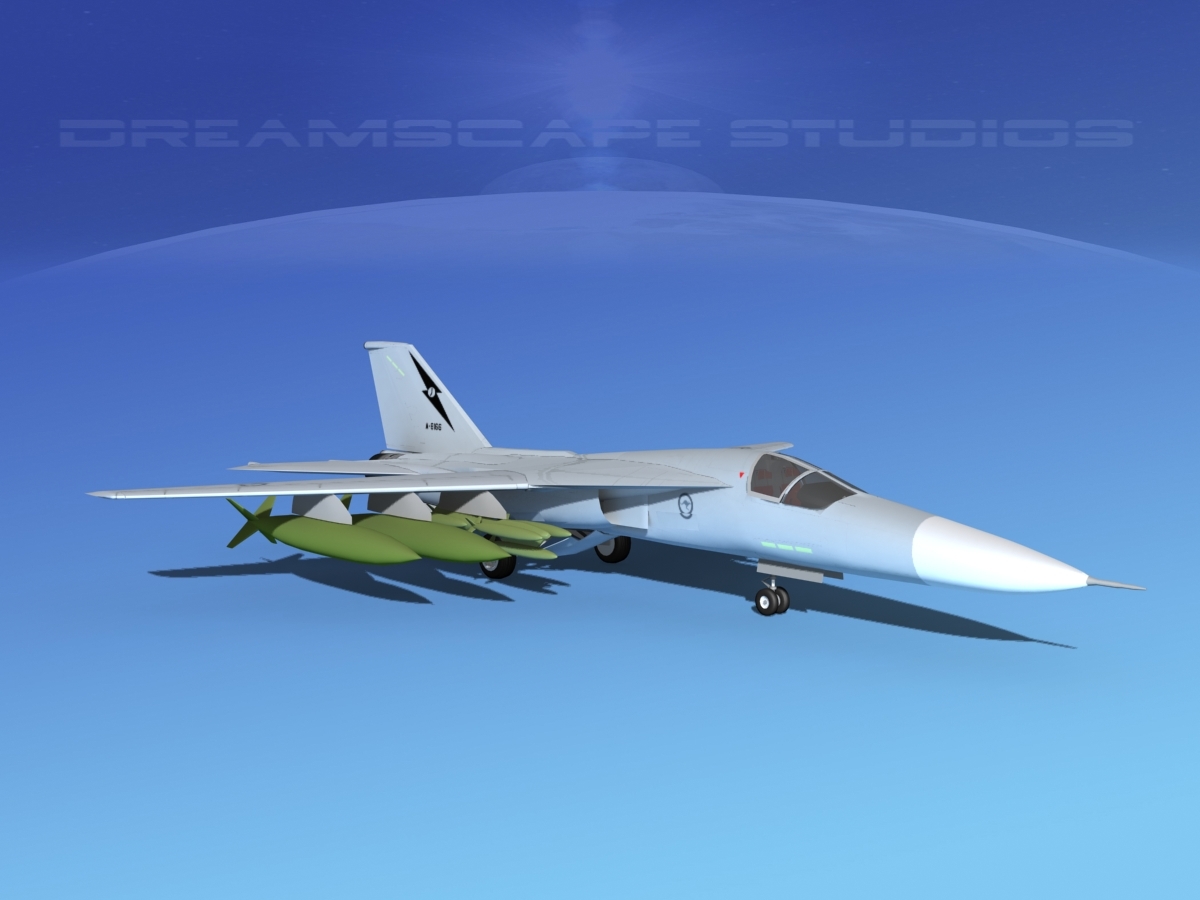 3d bomber fb-111 model