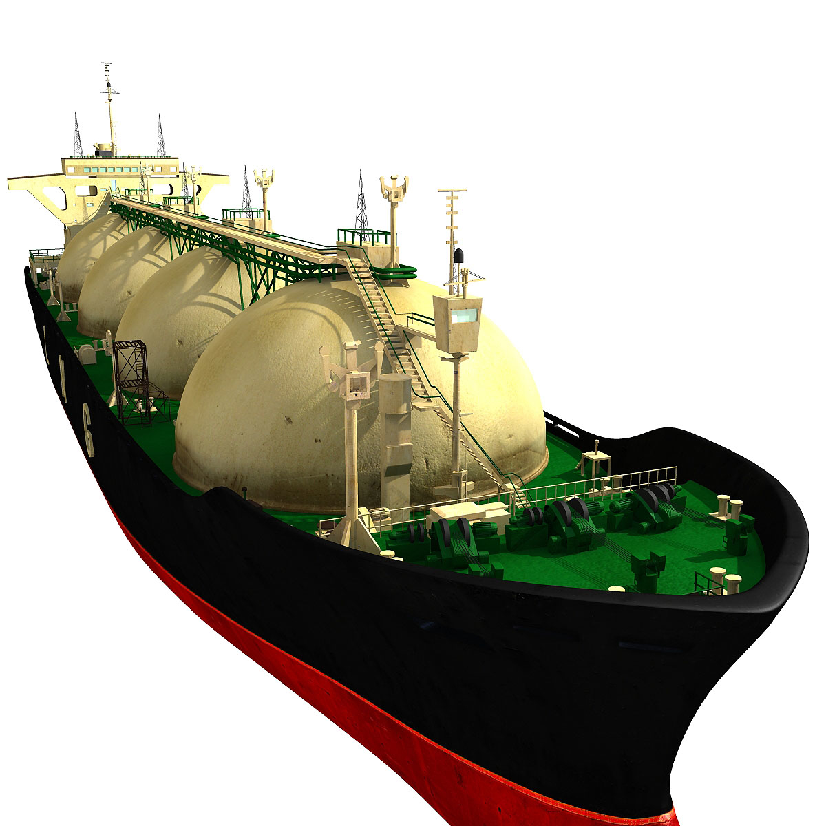 lng carrier ship 3d model