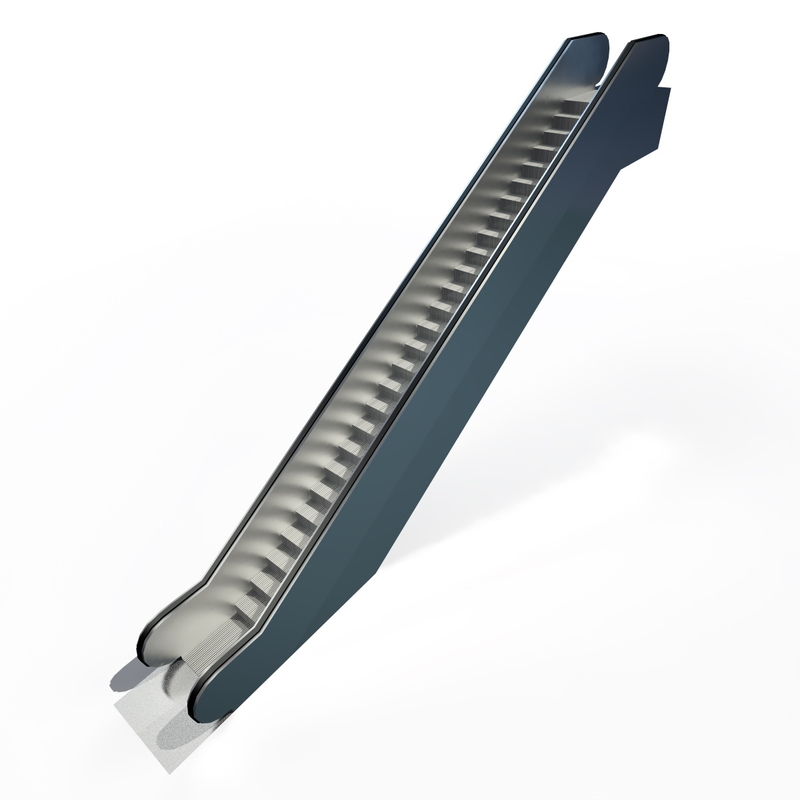 3d model of escalator