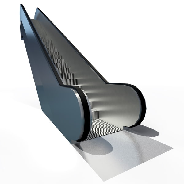 3d model of escalator