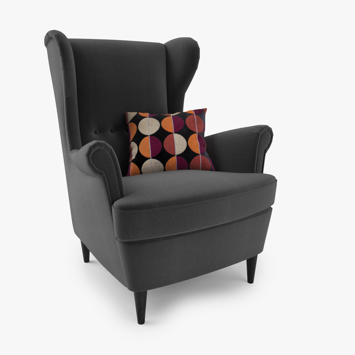 3d model ikea strandmon wing chair