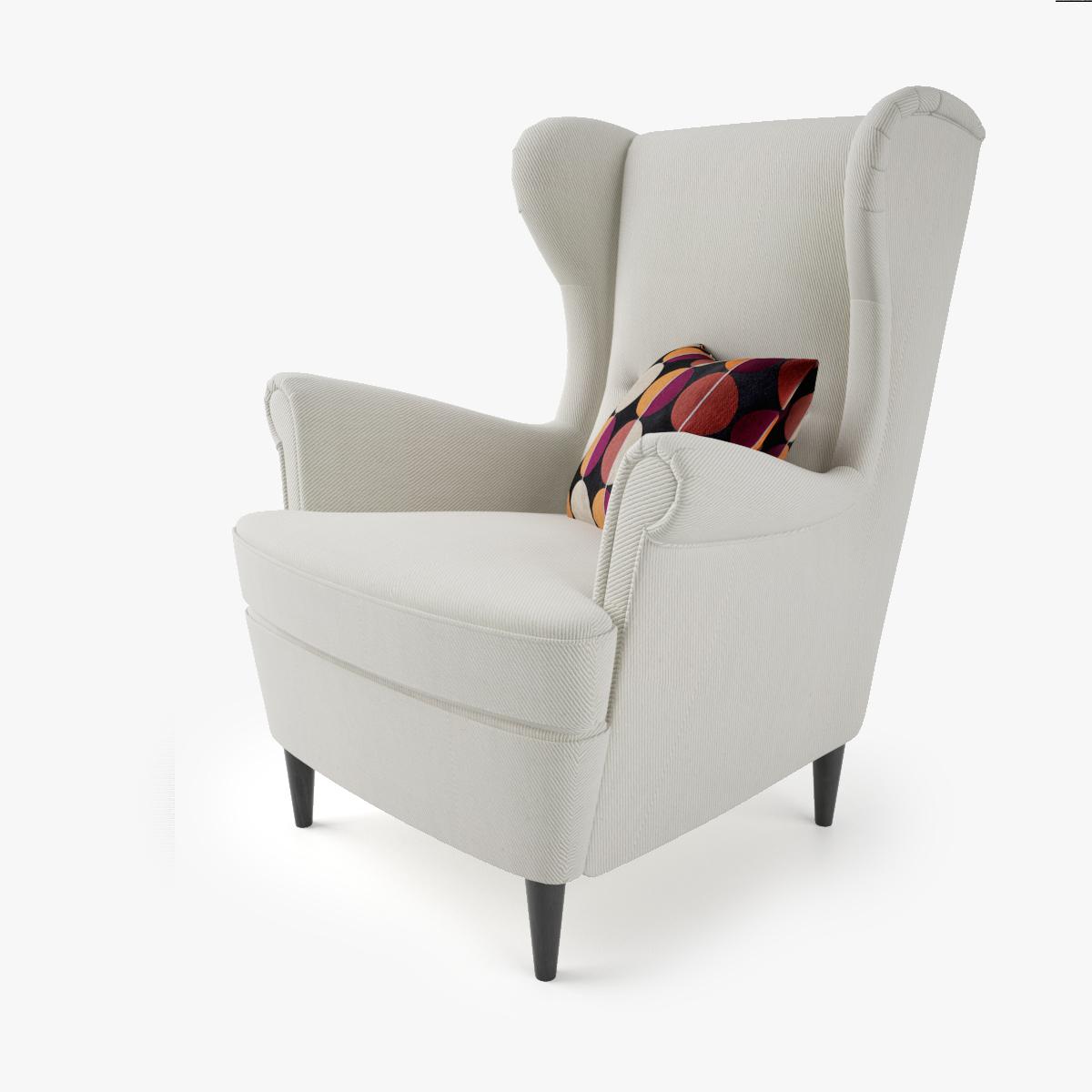 3d model ikea strandmon wing chair