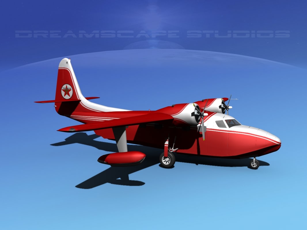 3d model mallard grumman g-73