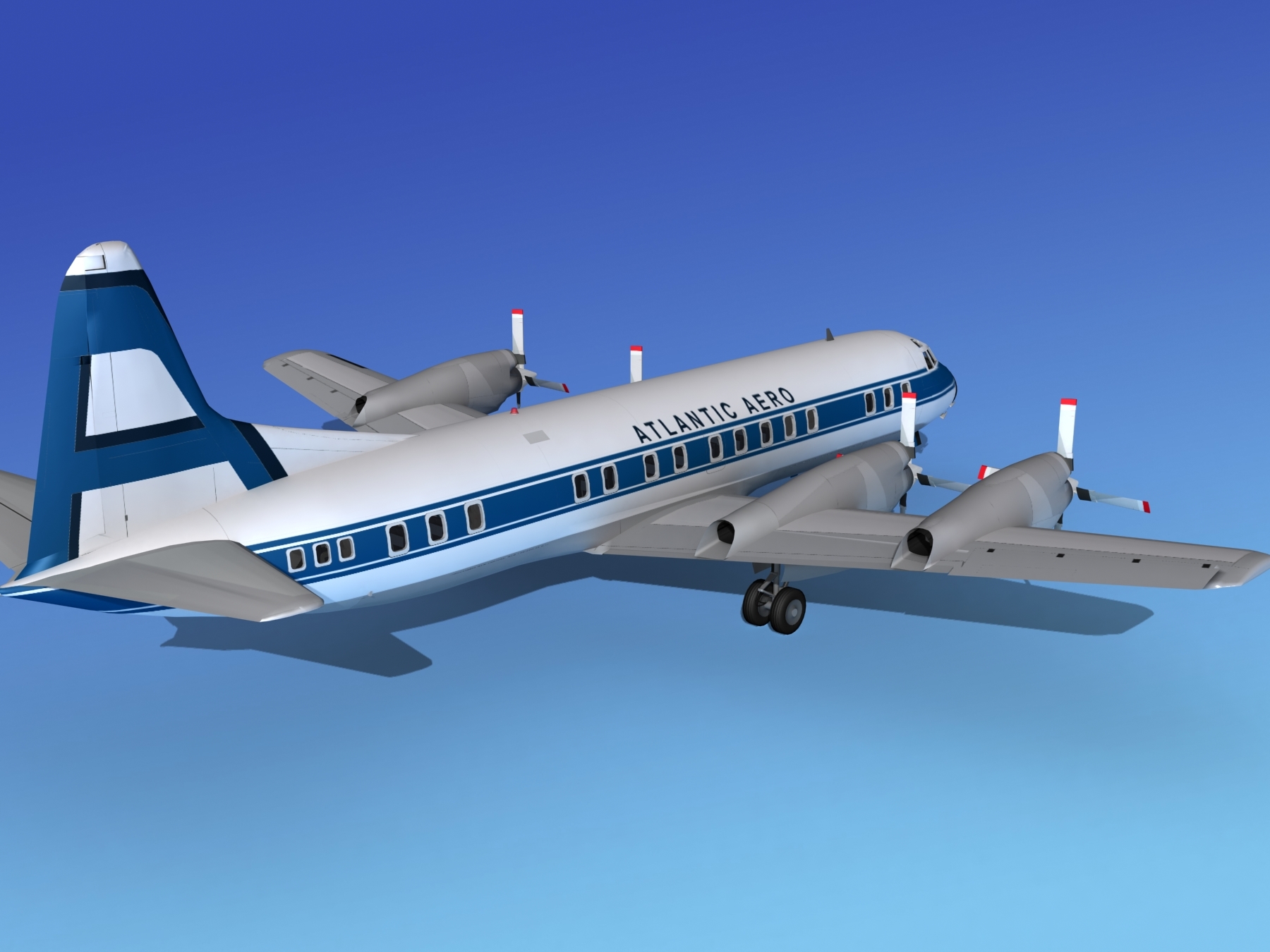 modelo 3d Lockheed L188 Electra HP Atlantic Aero - TurboSquid 863100