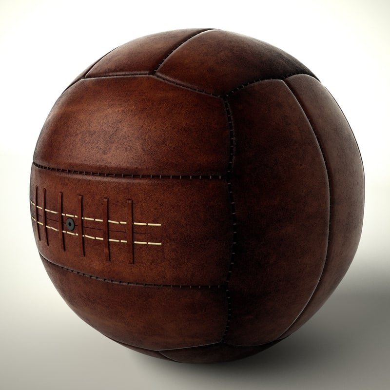 vintage soccer ball 3d model