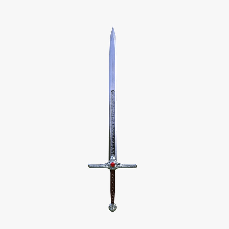 jeweled sword 3d c4d