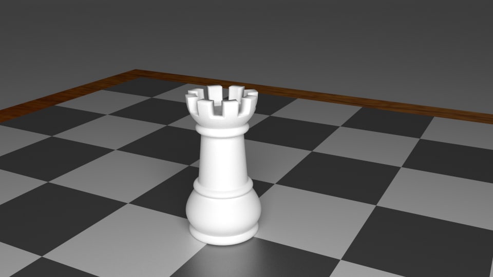 rook piece chess obj