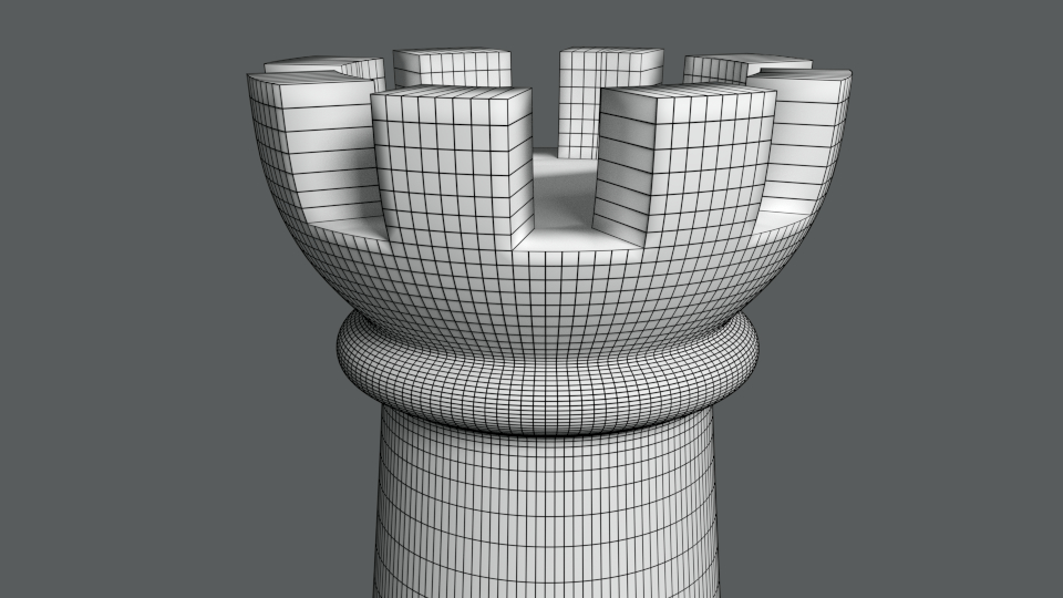 rook piece chess obj