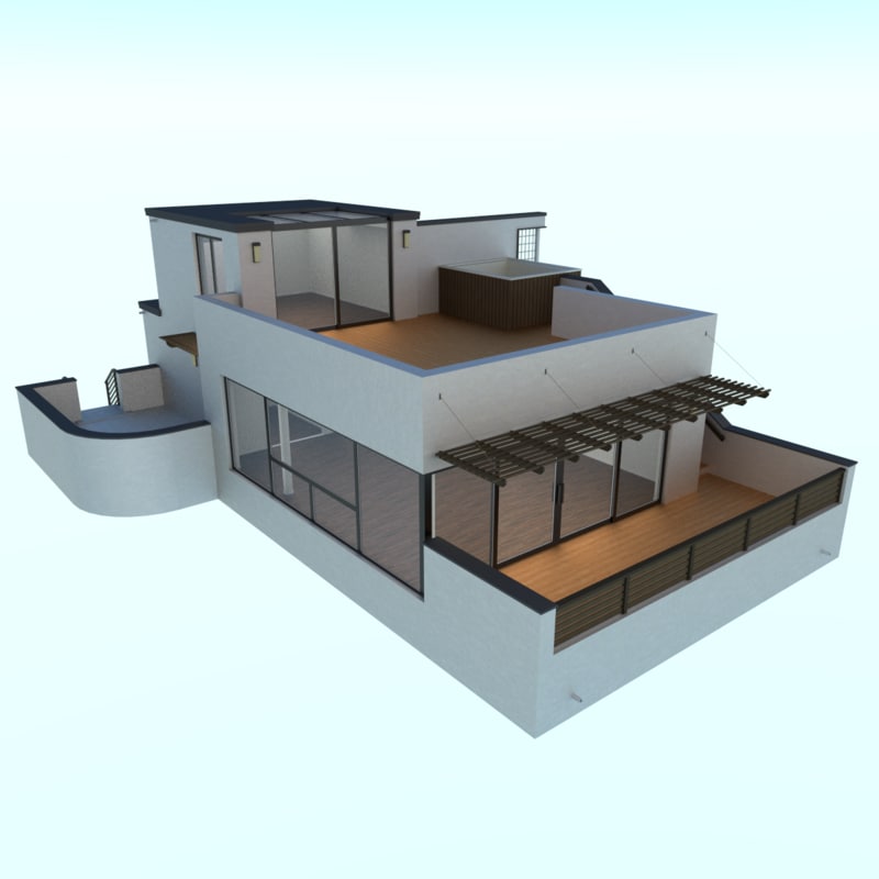 3ds modern home house