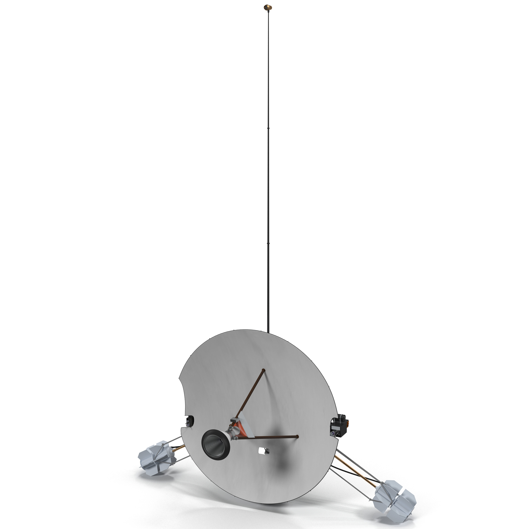 robotic space probe pioneer c4d