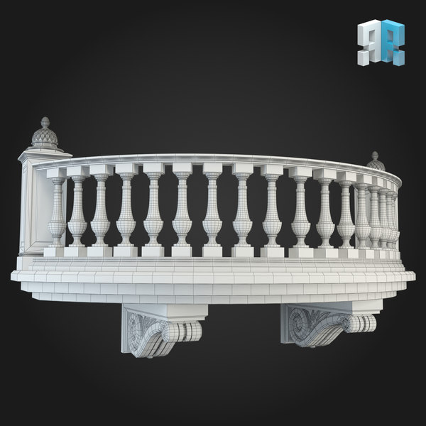 balcony balcon 3d model