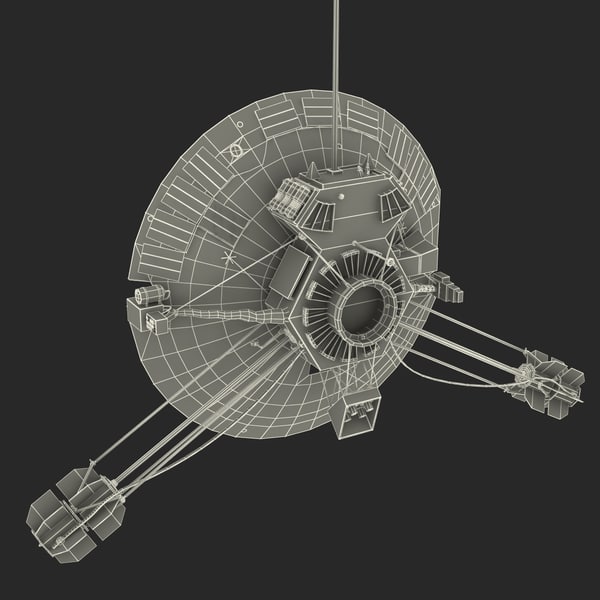 robotic space probe pioneer c4d