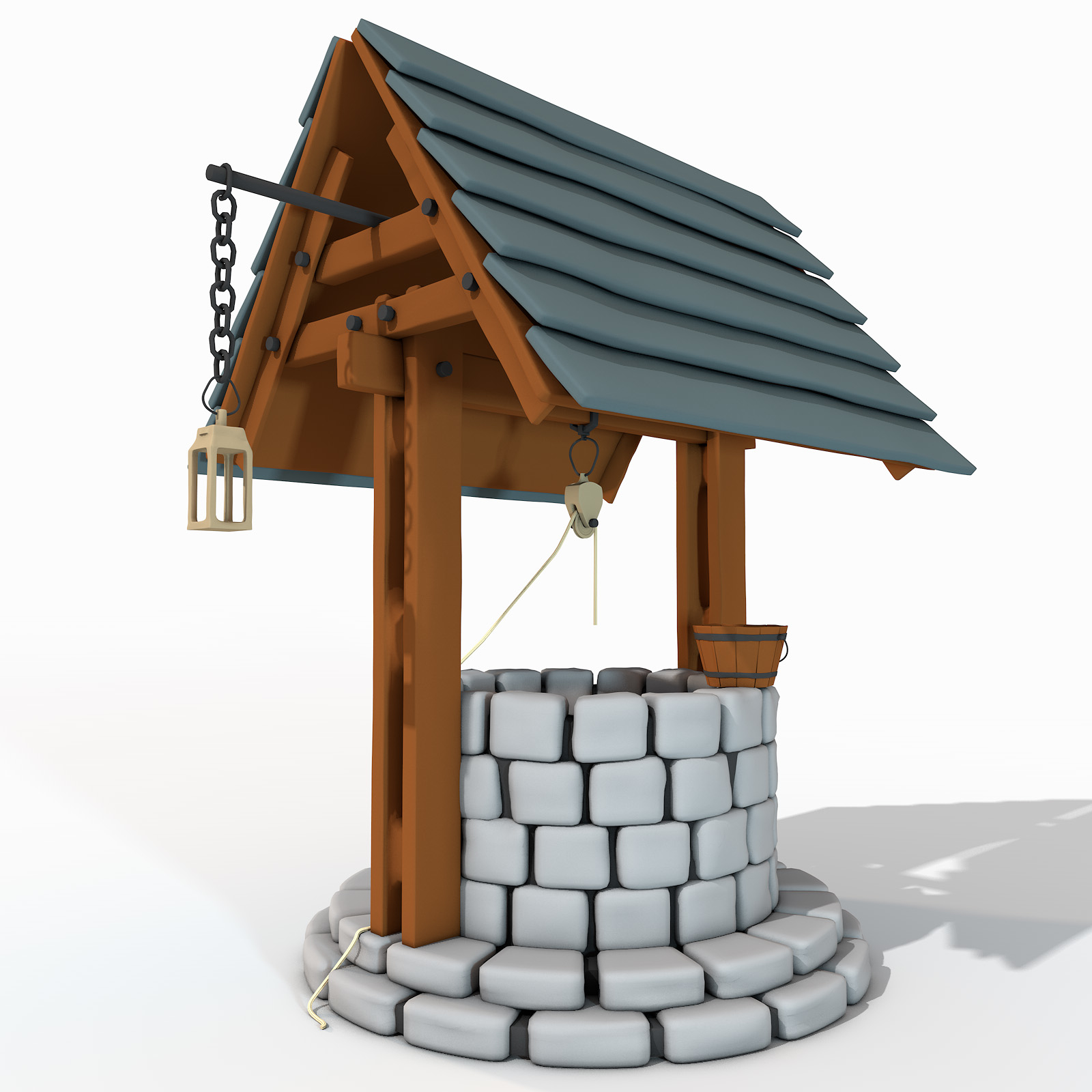 modelo 3d Pozo de agua de dibujos animados - TurboSquid 863719