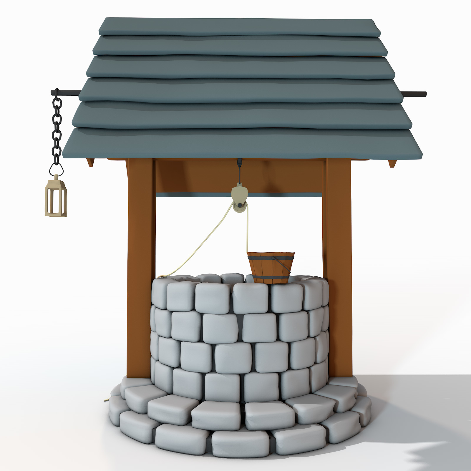 modelo 3d Pozo de agua de dibujos animados - TurboSquid 863719