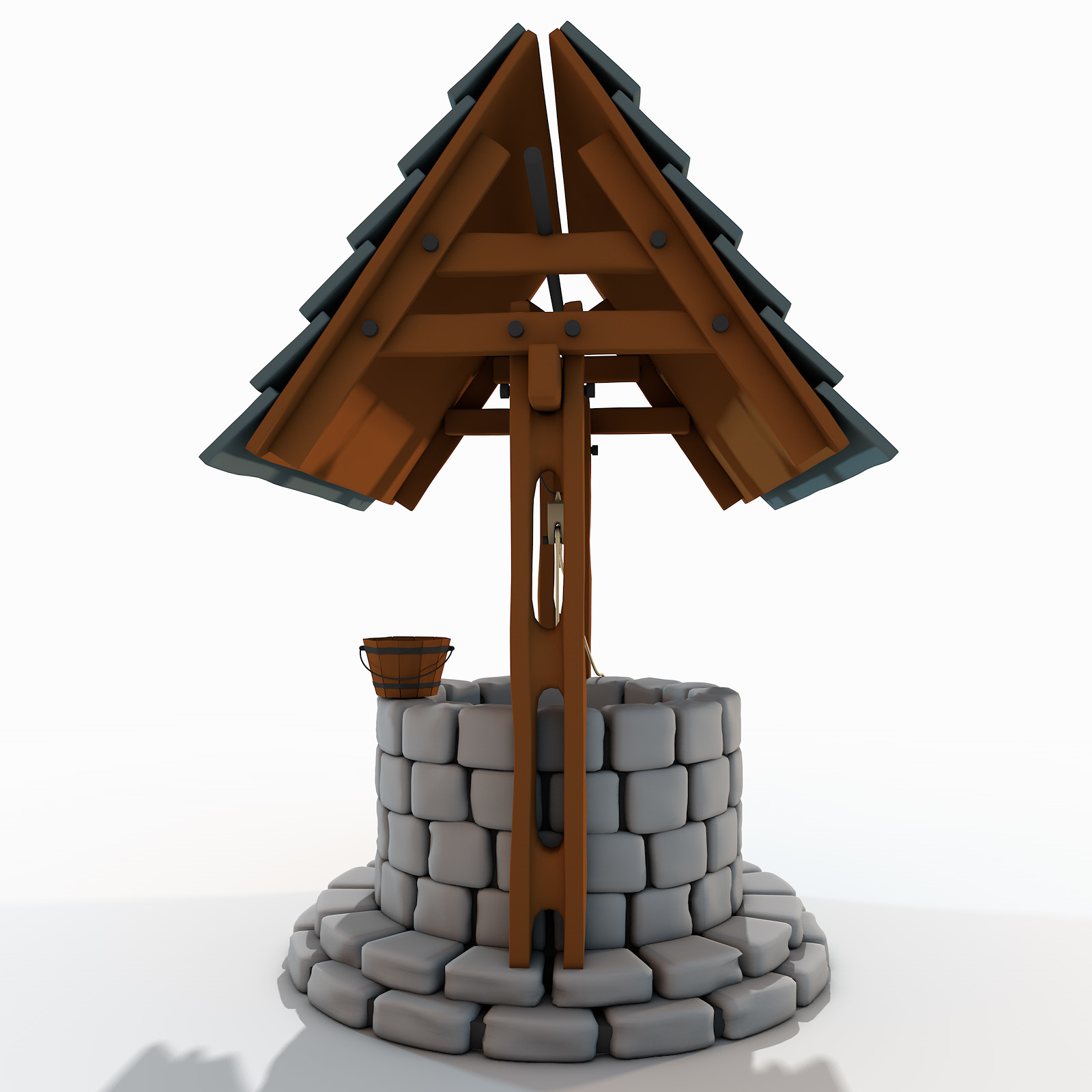 modelo 3d Pozo de agua de dibujos animados - TurboSquid 863719