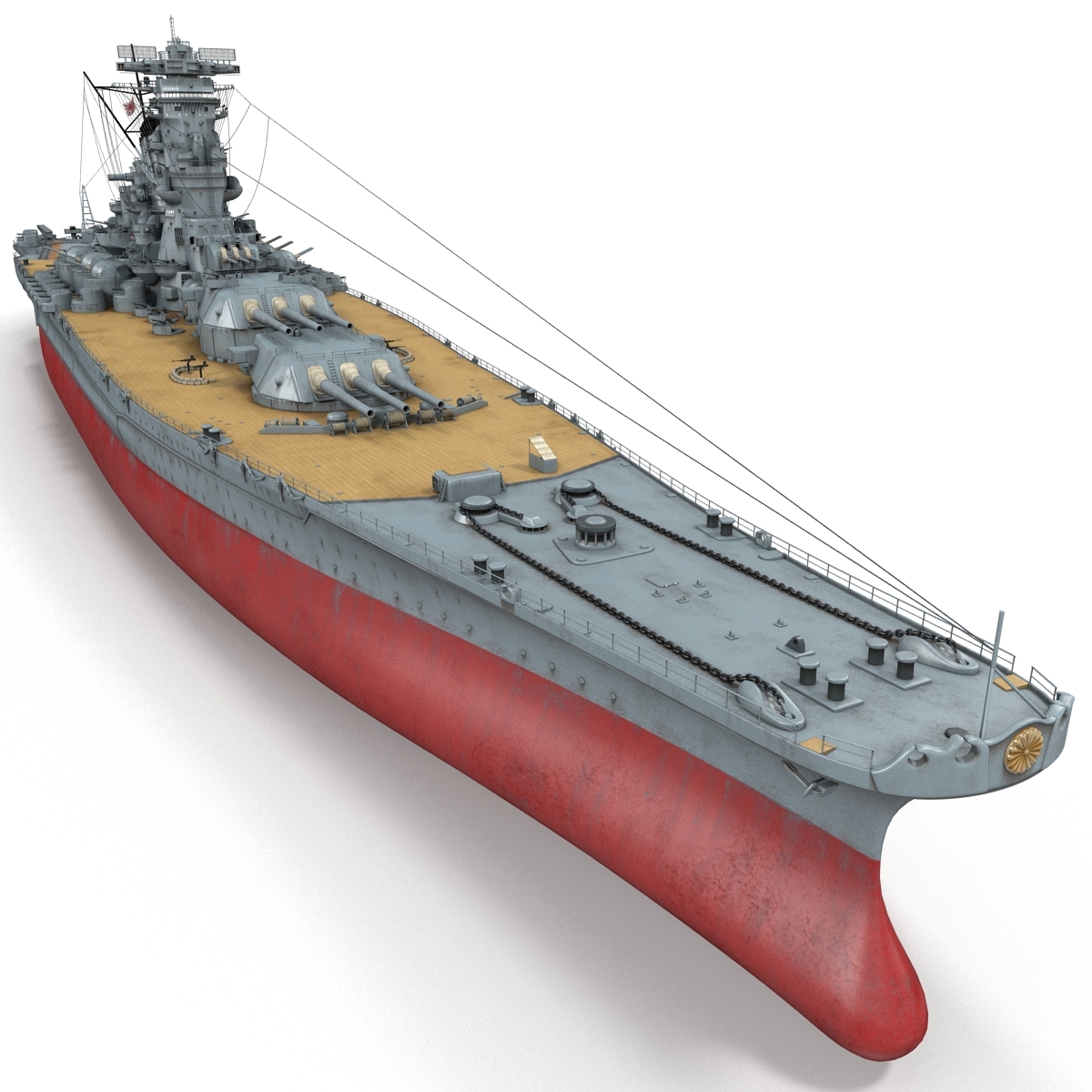 3d japanese battleship yamato model