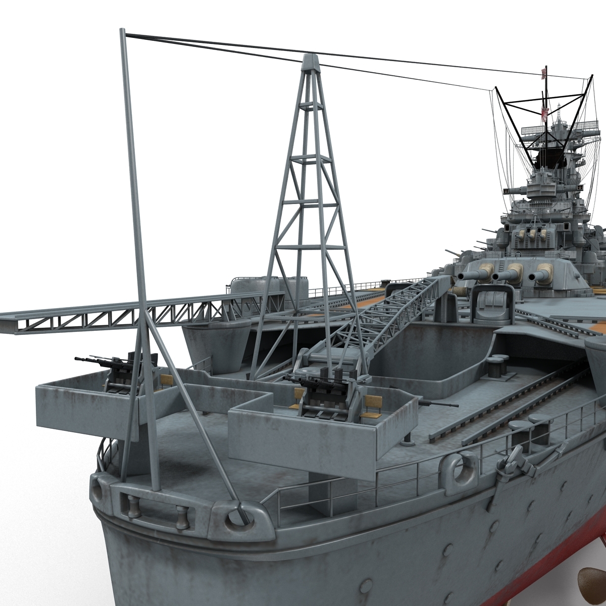 3d japanese battleship yamato model