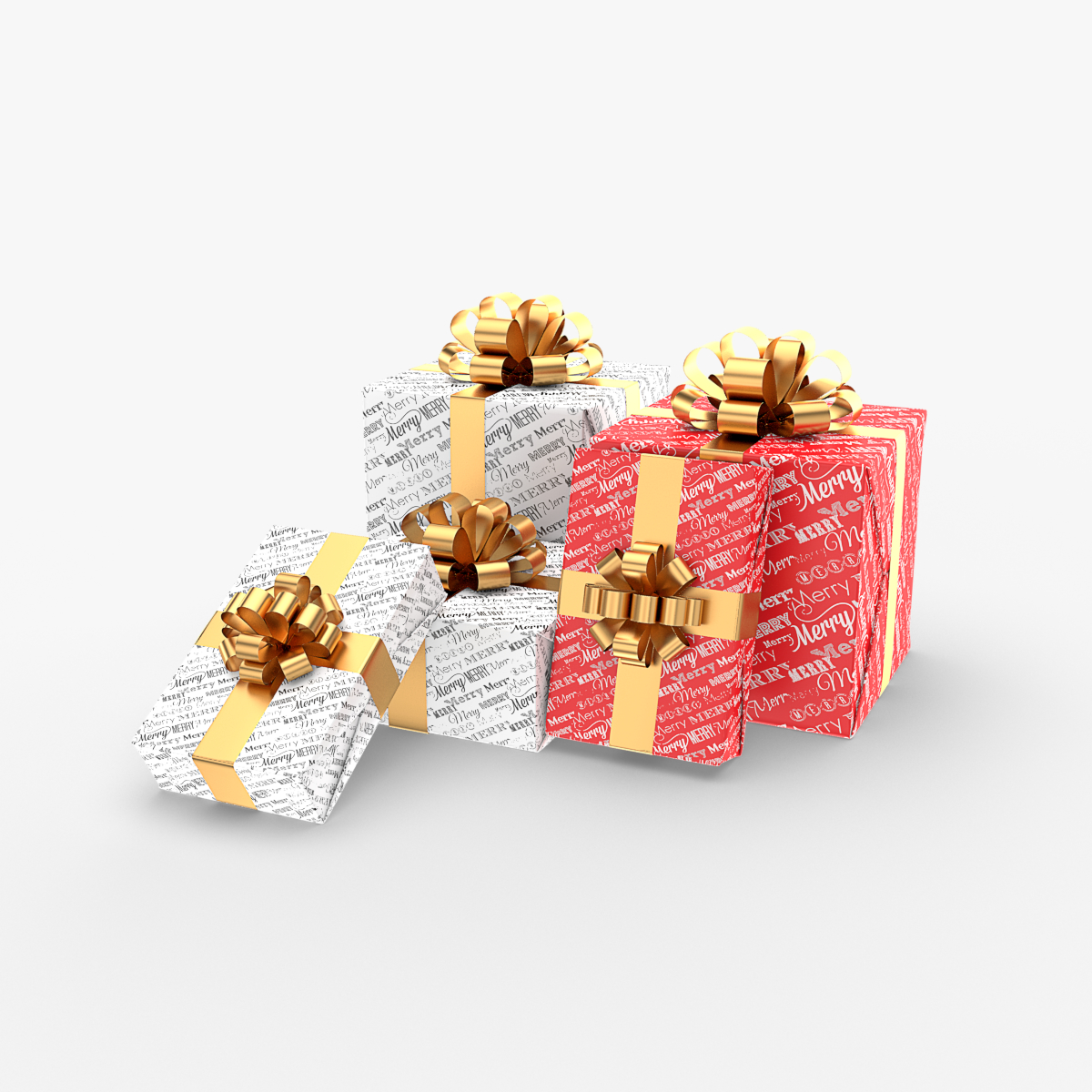 christmas presents 3d max