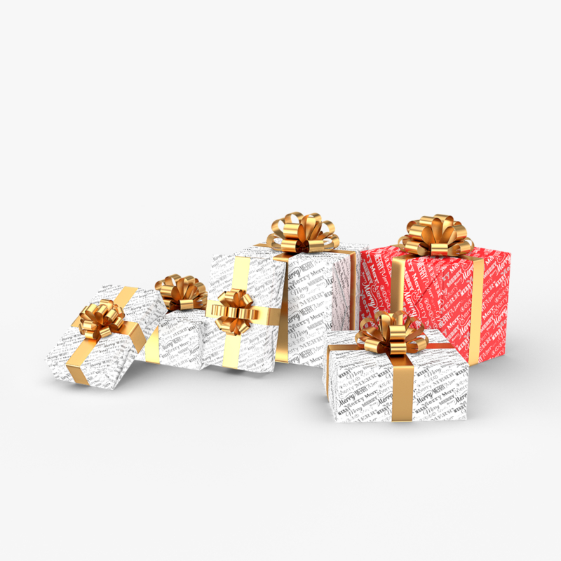 christmas presents 3d max