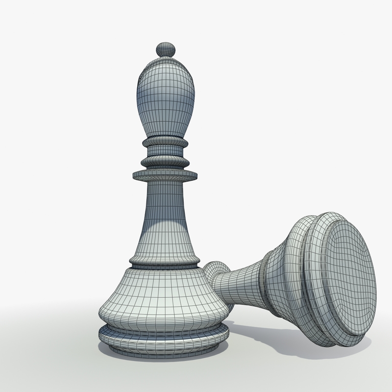 chess bishop 3d model