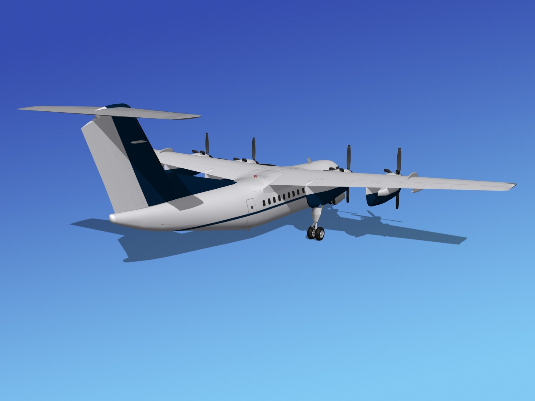 Dehavilland DHC-7 Paradise Airlines Modelo 3D - TurboSquid 864119
