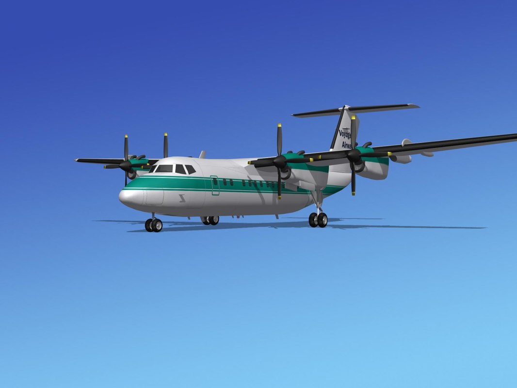modelo 3d Dehavilland DHC-7 Voyageur Airlines 1 - TurboSquid 864138