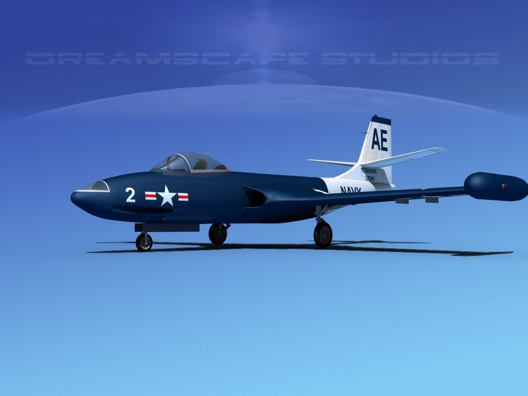 McDonnell F2H2 Banshee V05 Navy Model 3D - TurboSquid 864151