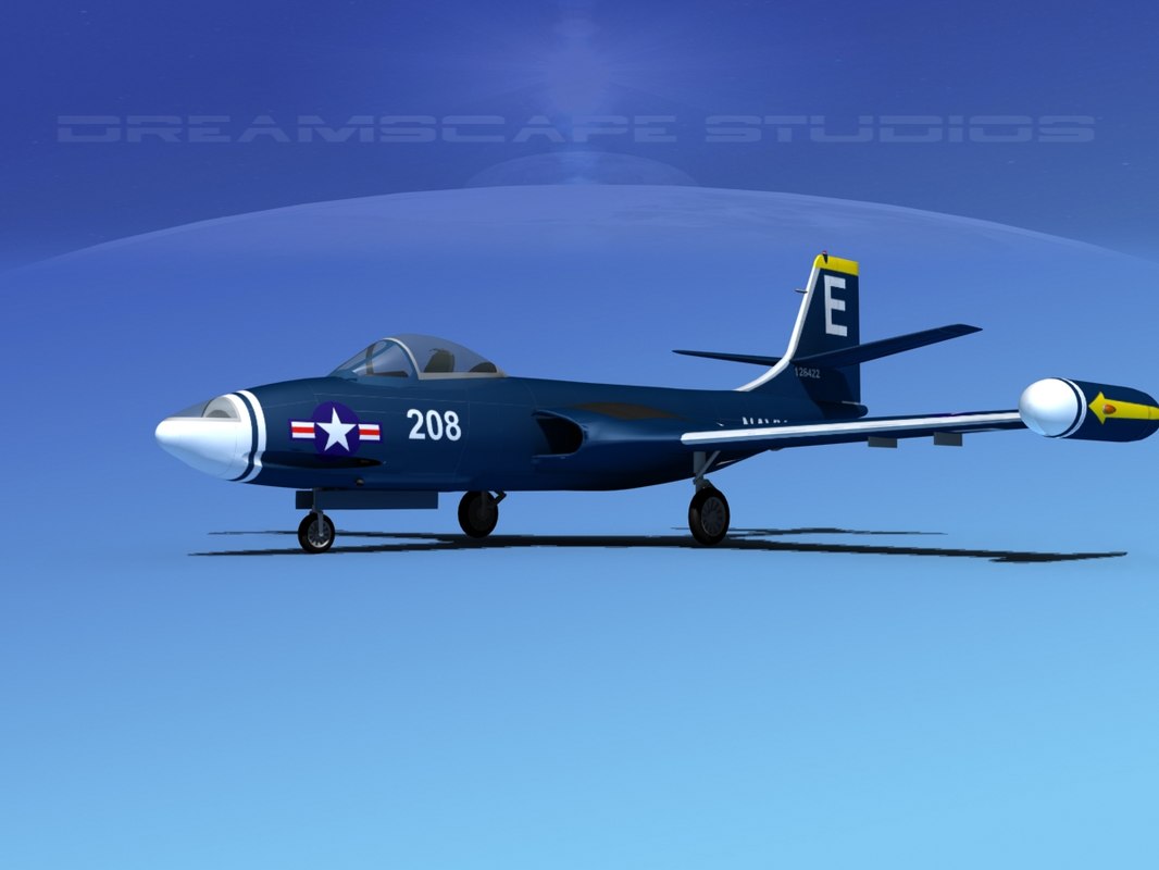 3d korean f2h banshee jet fighter