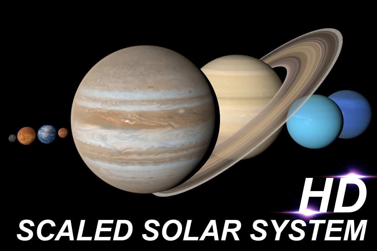 3d model solar scaled