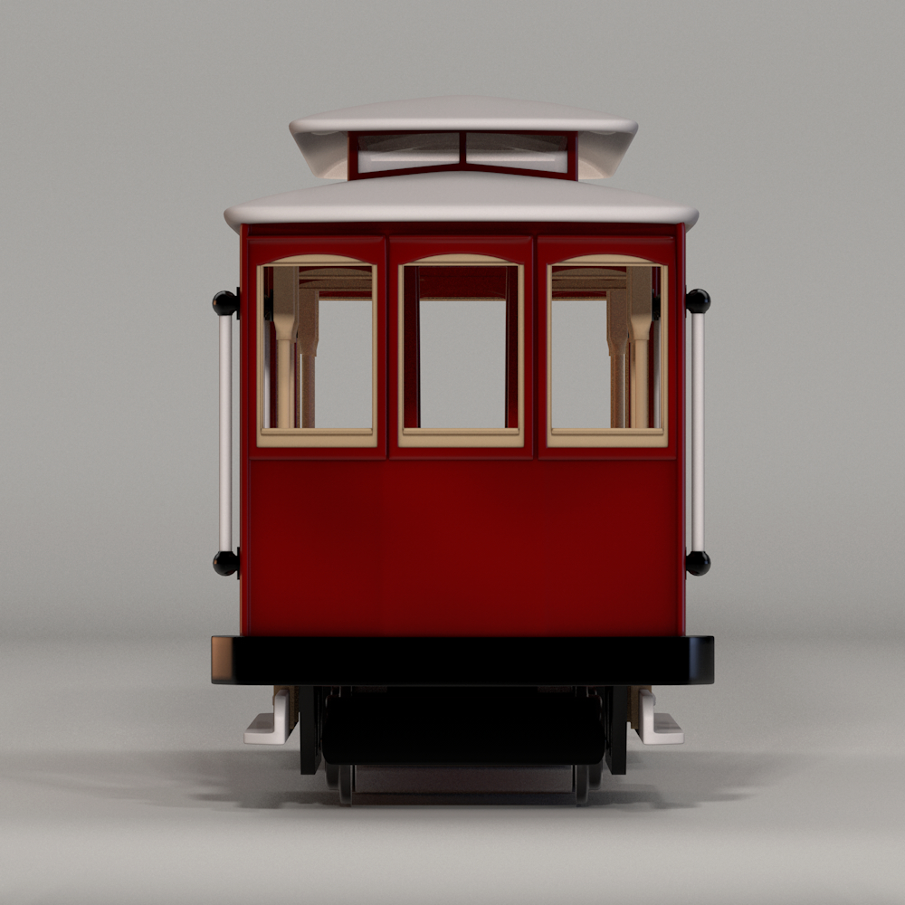 3d model of cable car