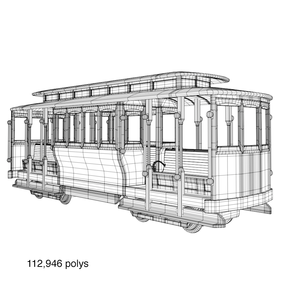 3d model of cable car
