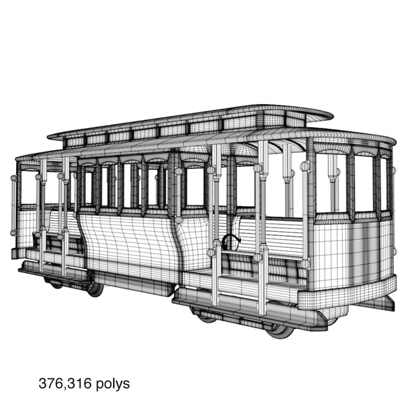 3d model of cable car