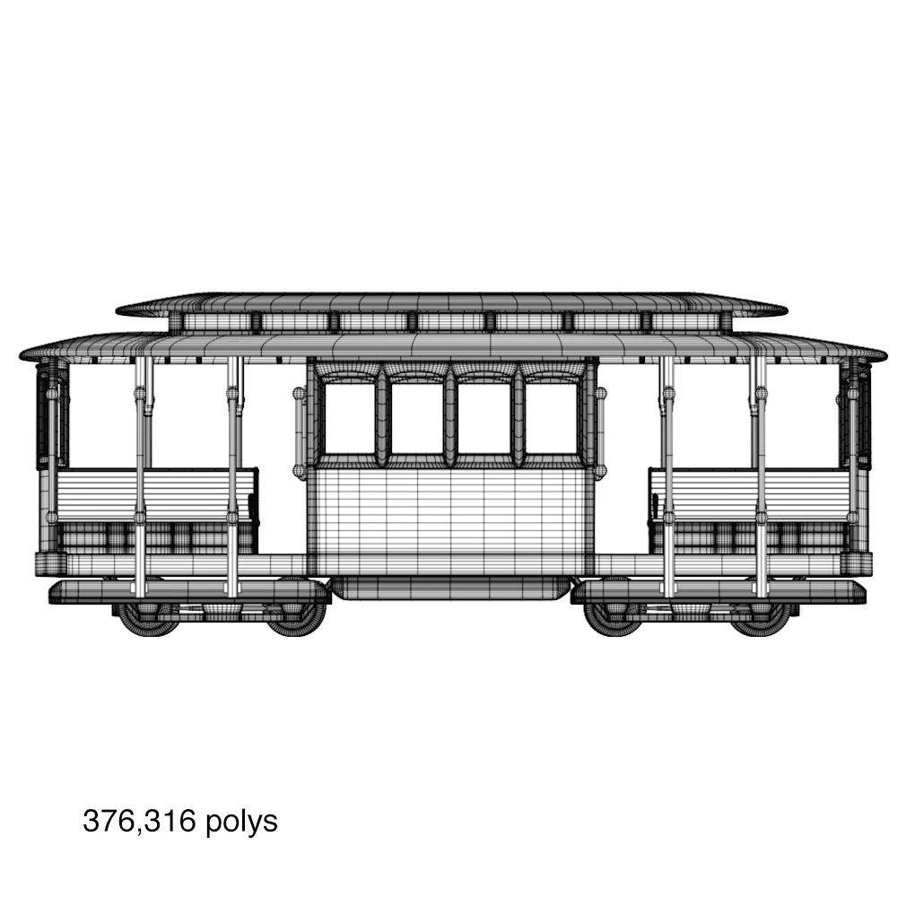 3d model of cable car