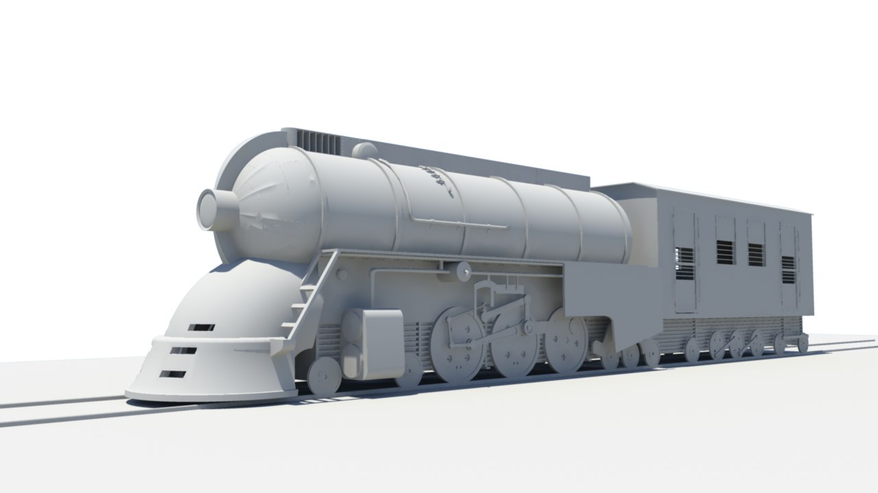 3d train model