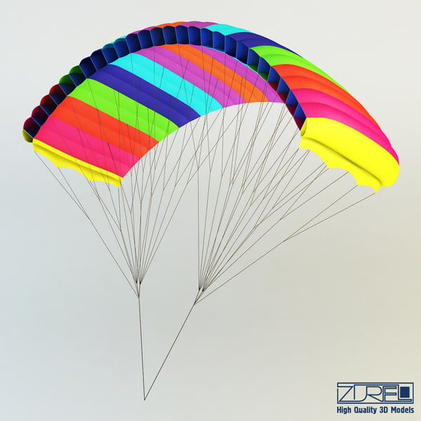 3d model paraglider 1